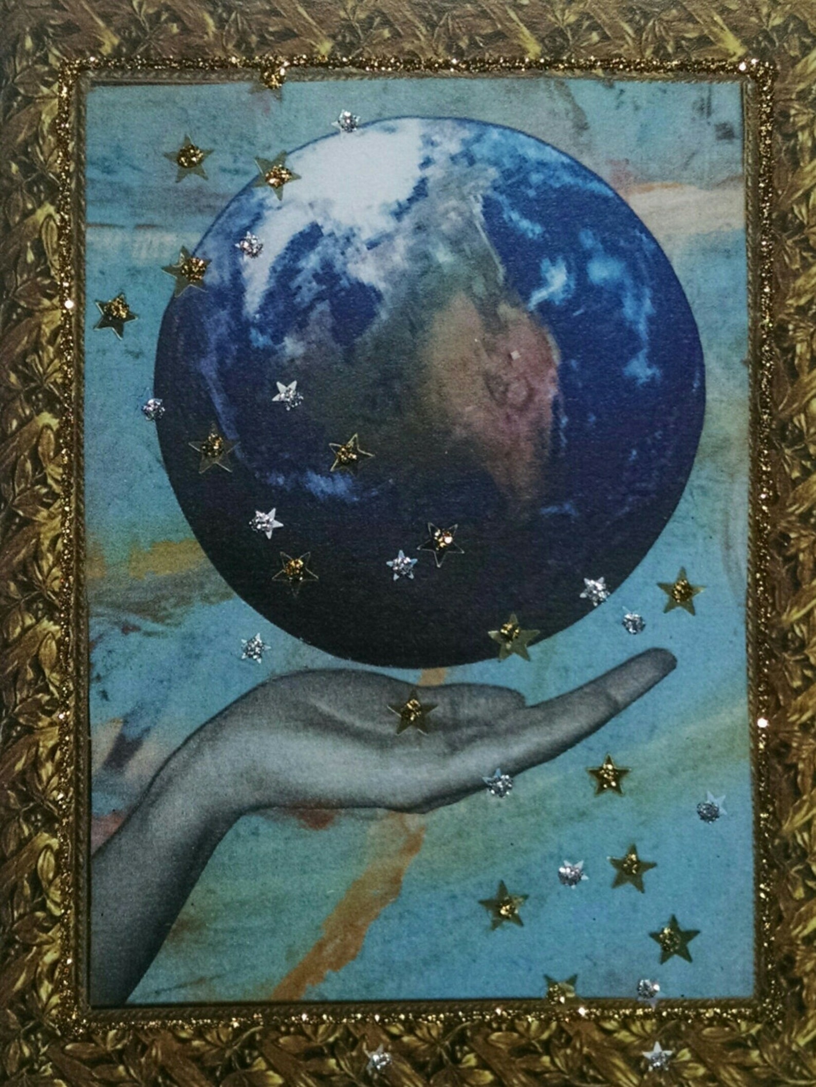 Earth World Card Earth Globe World Congratulations | Etsy