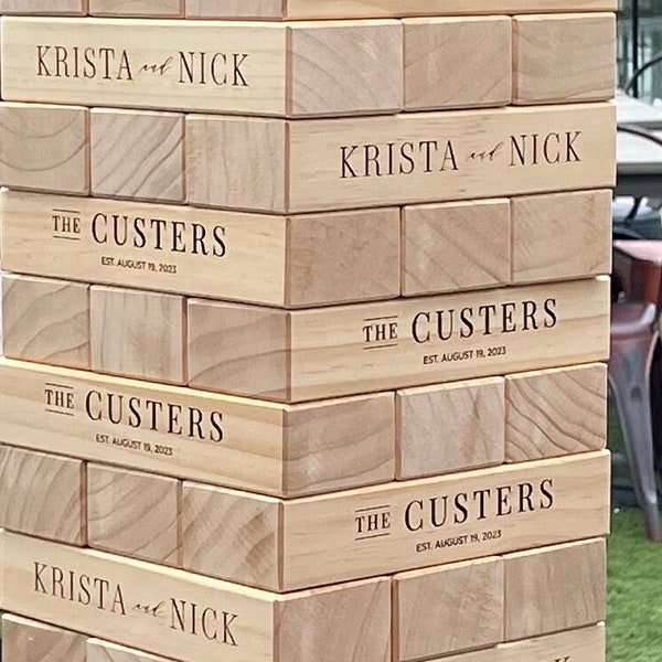 Giant Jenga - Etsy
