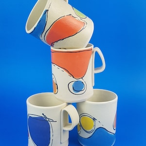 Ceramic Mugs. Handmade Ceramic Mugs. Funky Decorated Mugs. Hand ...
