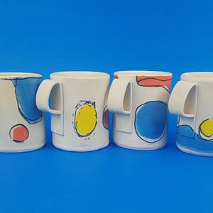 Ceramic Mugs. Handmade Ceramic Mugs. Funky Decorated Mugs. Hand ...