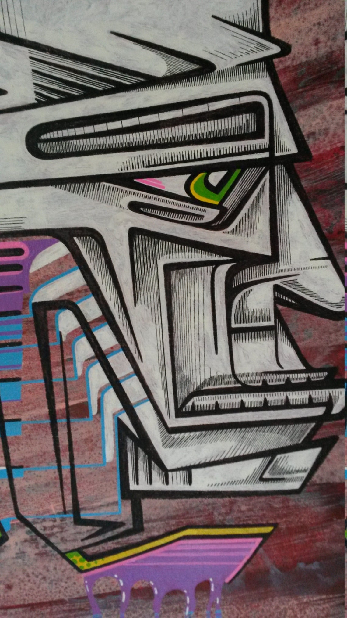 22" X 28" Original Abstract Mixed Media 'two Faced' Painting - Etsy