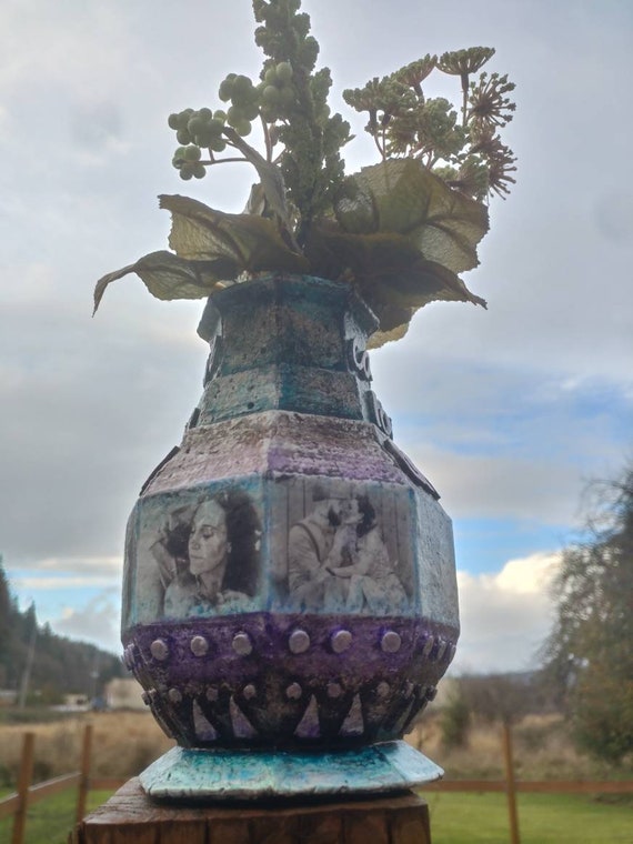 Personalized Colorful Handmade Flower Vase - Etsy