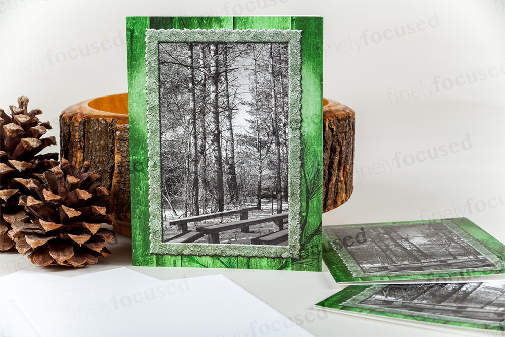 NOTE CARDS Package of 3 B&W Photo Warm up Someones Winter - Etsy