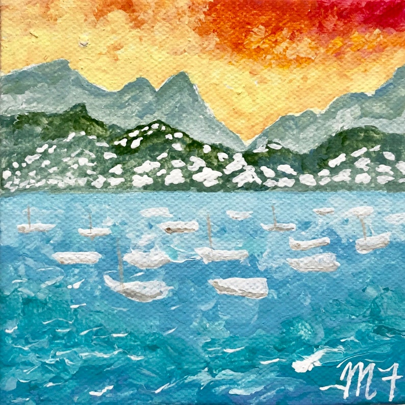 Spanish Sunset Prints 4x4 - Etsy