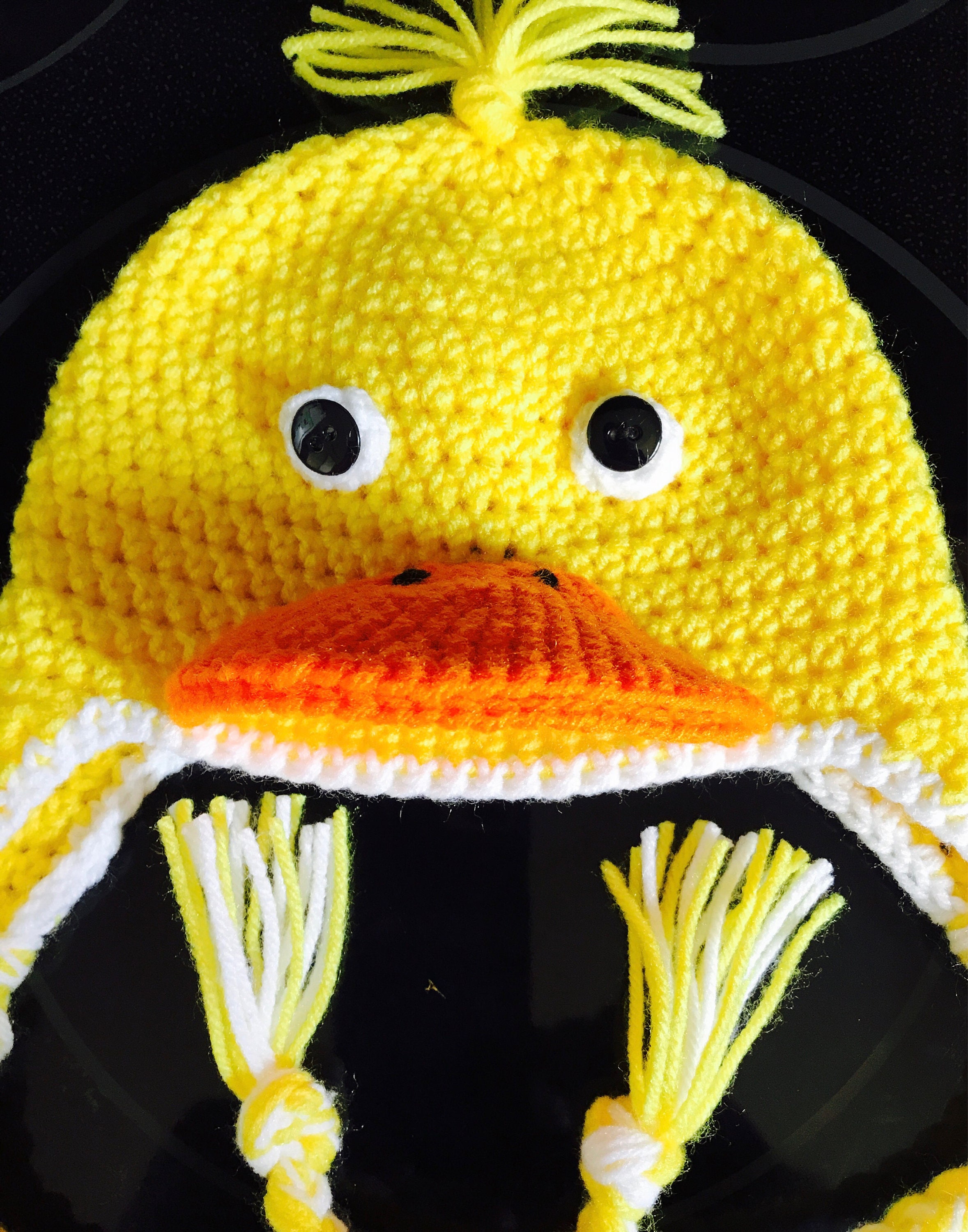 Baby Duck Ear Flap Hat Baby Duck Hat Shower Gift Halloween - Etsy