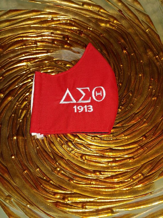 Handmade Reusable Delta Sigma Theta Face Mask | Etsy