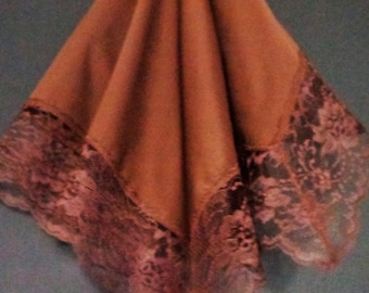 Beautiful Black Church Lap Scarf With Black Lace - Etsy