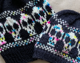 Skull Cap Knitting Pattern - Etsy