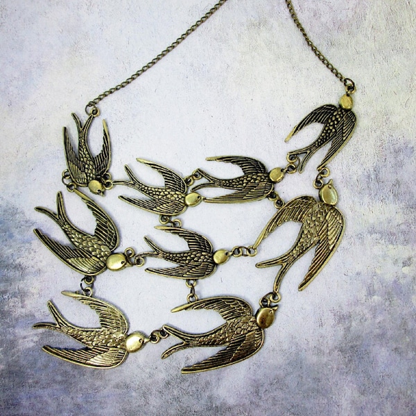 Large Bird Necklaces - Etsy