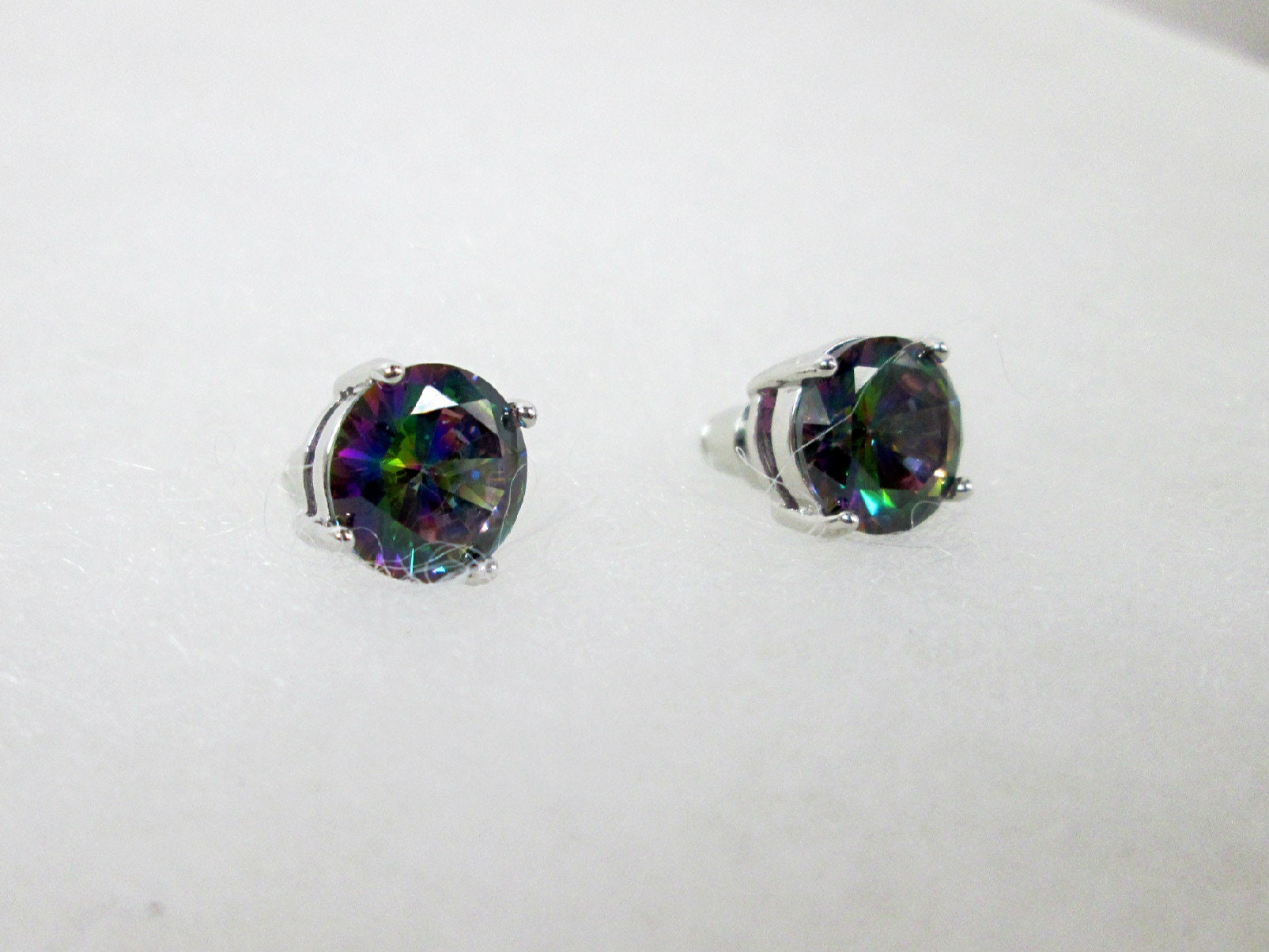 Pendientes de topacio místico pendientes de topacio místico - Etsy España