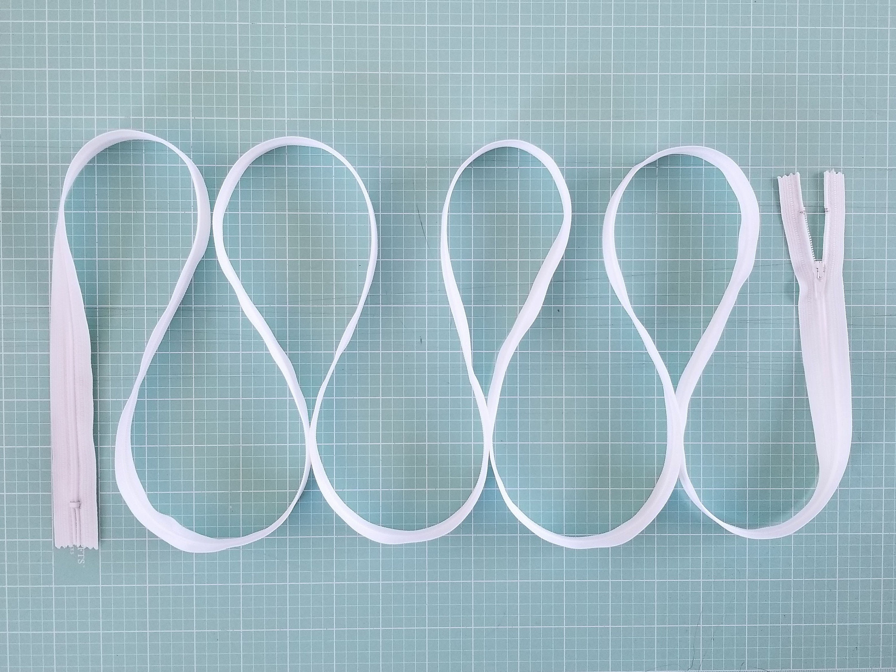 YKK Zipper 90 Inches 228 Cm White Ivory Zip Nylon 3 - Etsy