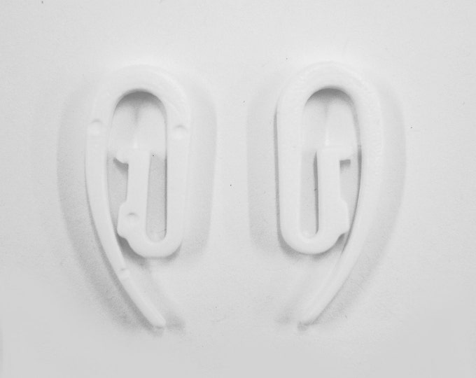 1000 Curtain Hooks | Plastic Hooks | Drapery Supplies | C-hooks | Wave ...