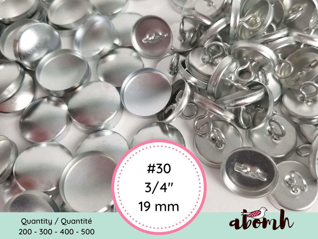 Covering Button Pack No. 30 Metal Buttons 19 Mm 2 Parts - Etsy