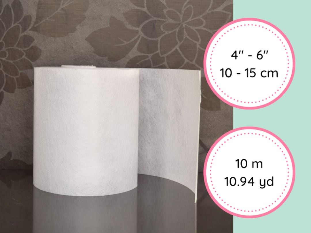 Curtain Stiffener Non-woven Heavy Weight Width 4 or 6 White 10 M 10.94 ...