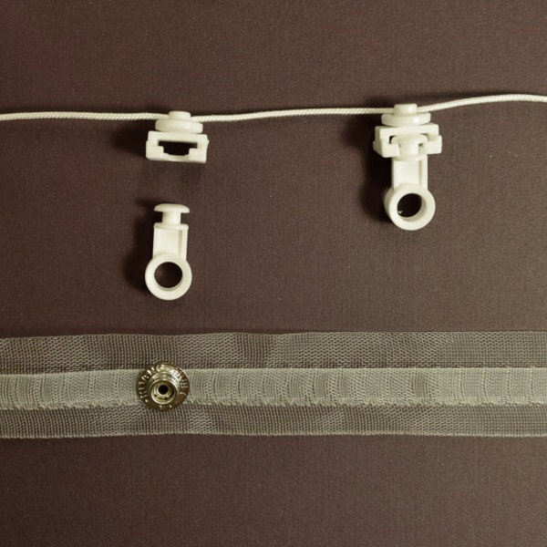 Snap Carriers for Ripple Fold Curtains Gliders in 2 Parts | Etsy Canada