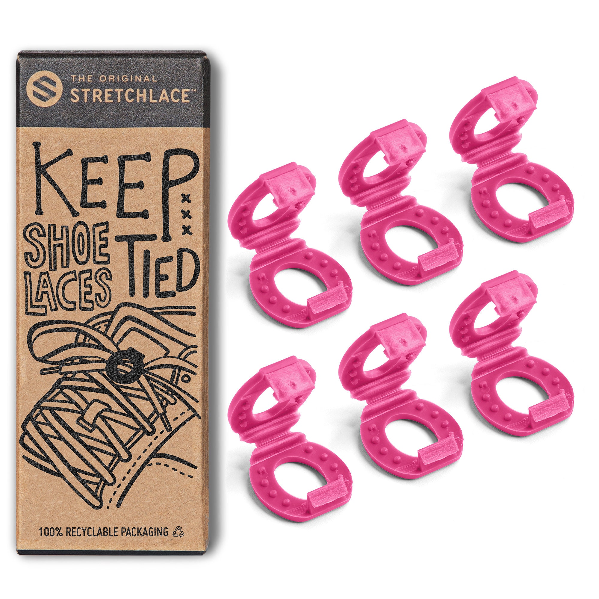The Original Stretchlace Shoelace Knot Clips Keep Shoe Laces Tied ...
