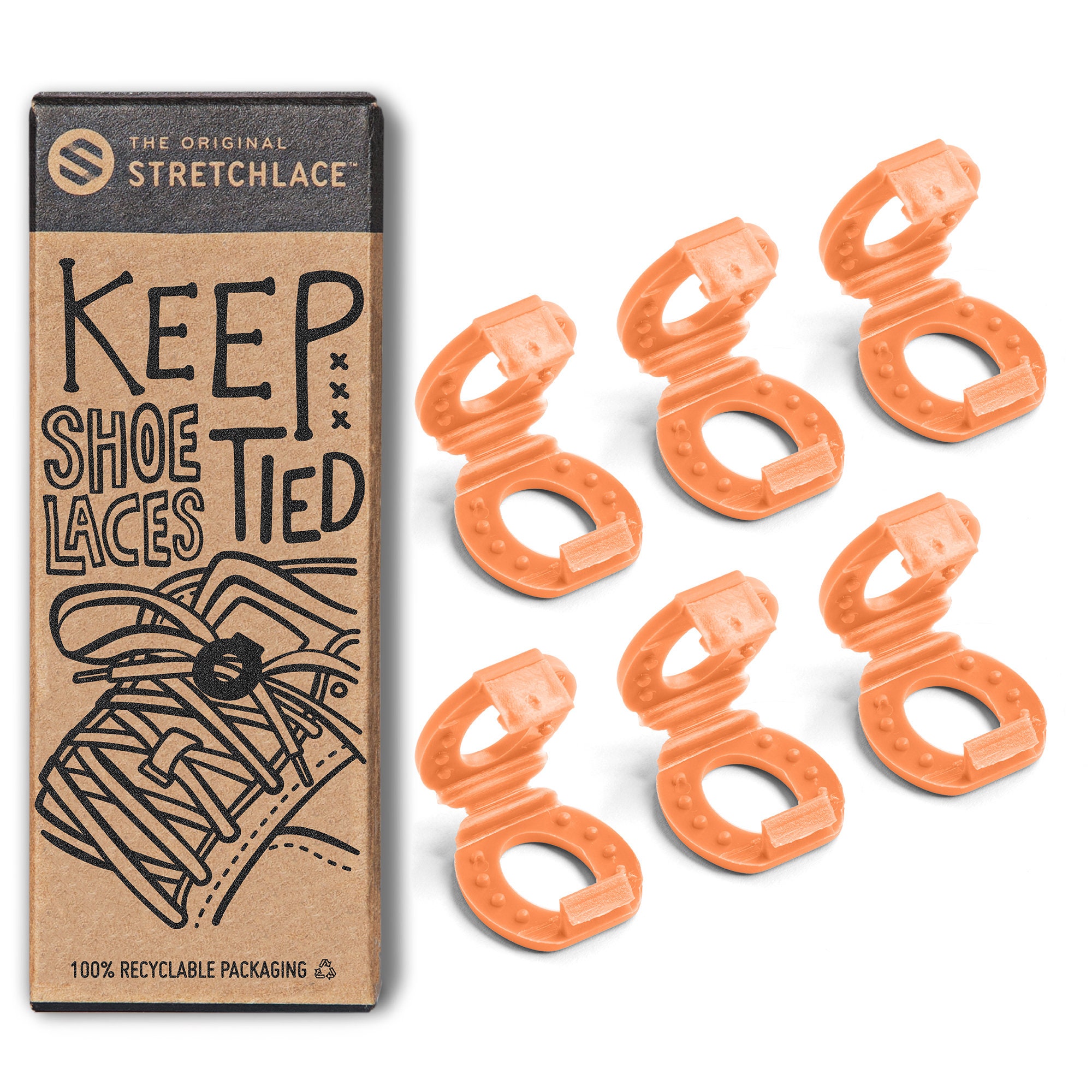 The Original Stretchlace Shoelace Knot Clips Keep Shoe Laces Tied ...