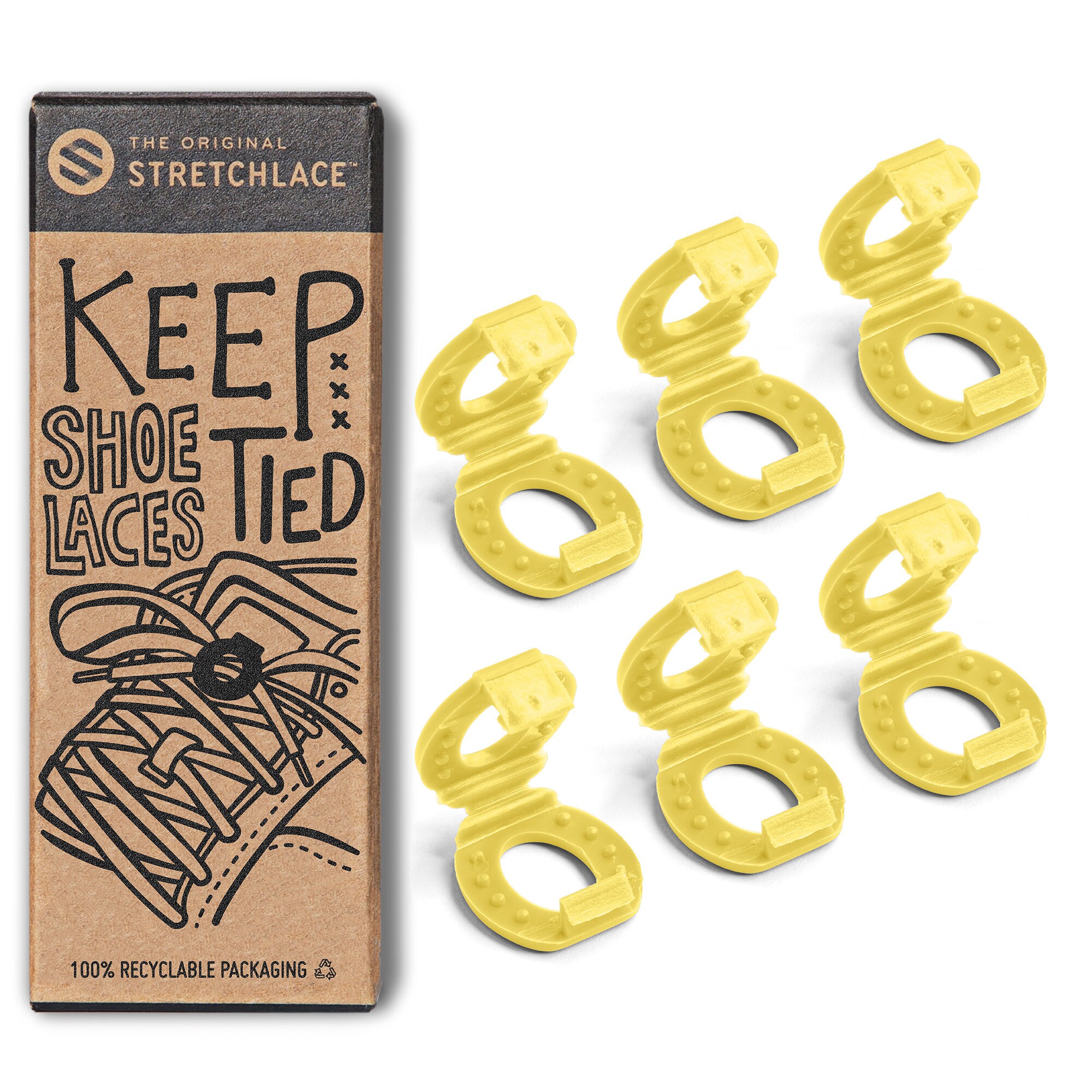 The Original Stretchlace Shoelace Knot Clips Keep Shoe Laces Tied ...