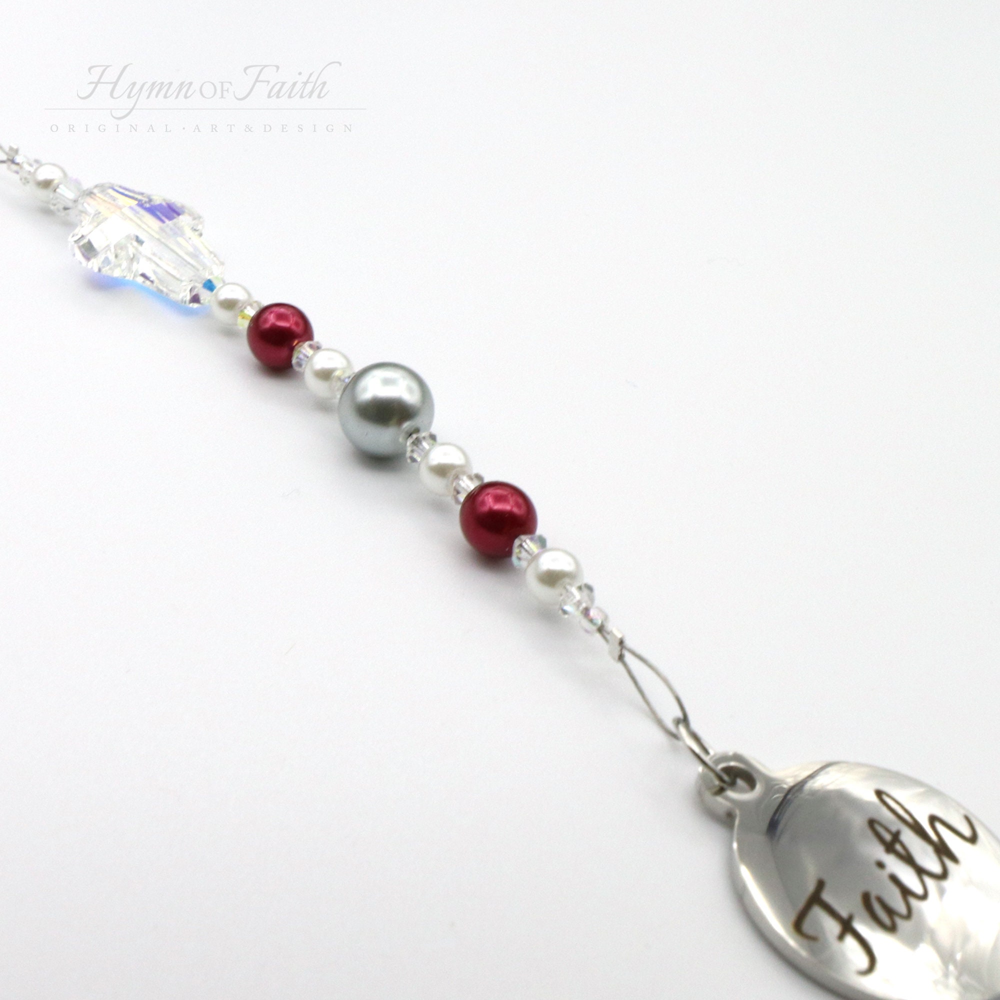 Christian Car Accessory With Crystal Cross Christian Car | Etsy