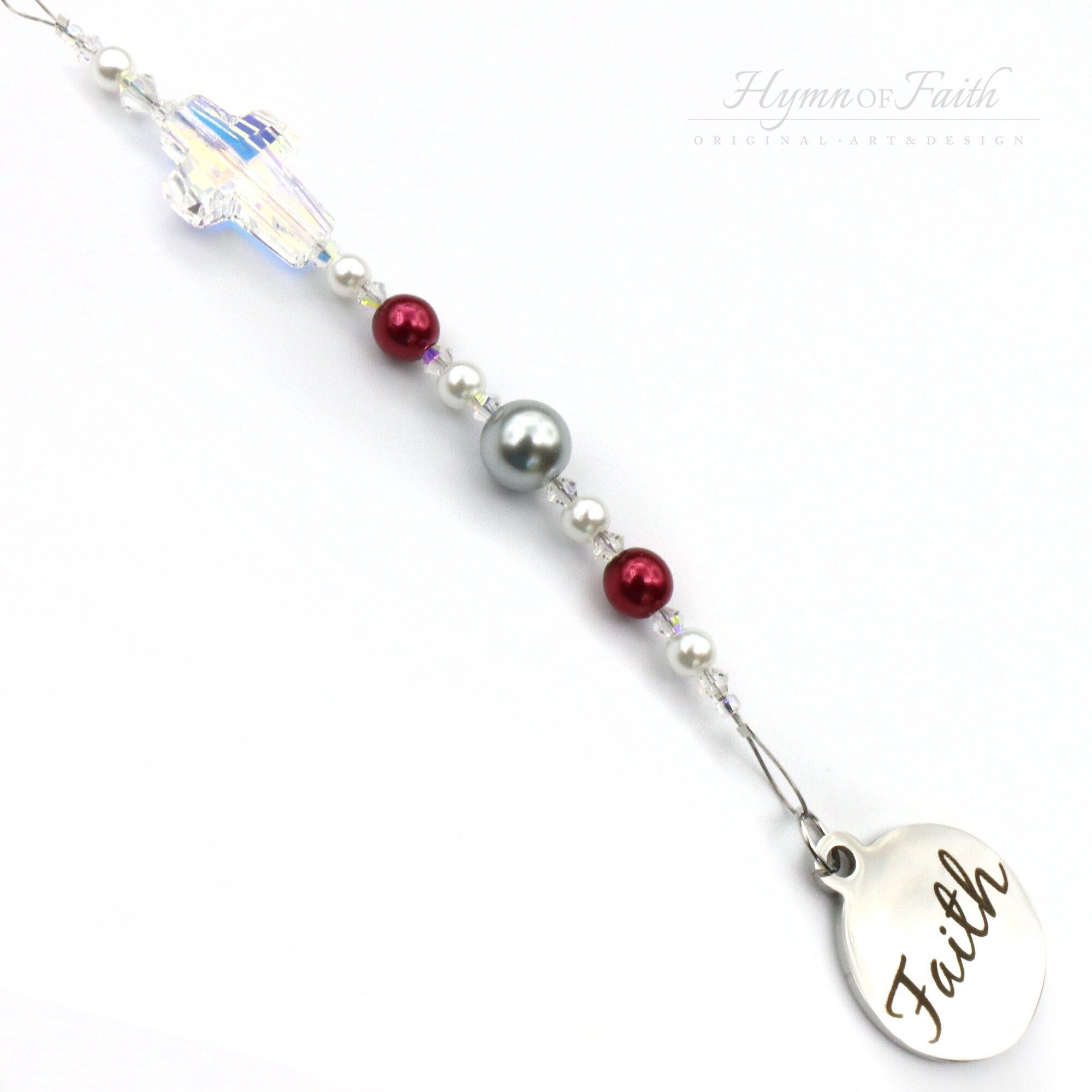 Christian Car Accessory With Crystal Cross Christian Car | Etsy