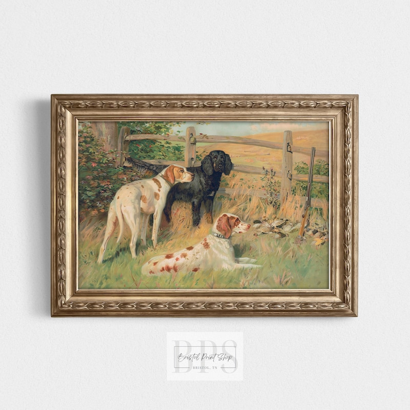 Hunting Dog Painting - Etsy