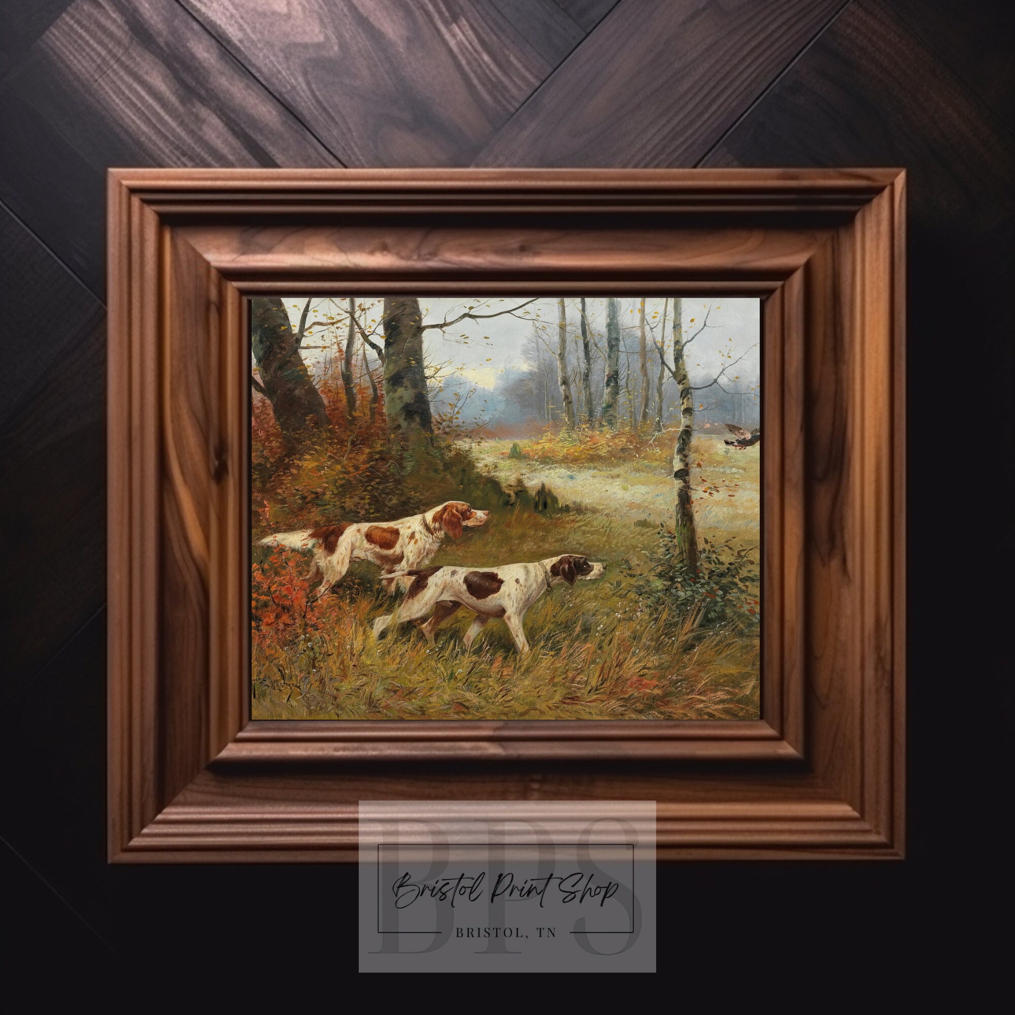 Vintage Hunting Dog Art | Duck Hunting | Setter | Antique Pointer Wall ...