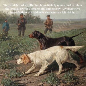 Vintage Hunting Dog Art | Hunter Print | Antique Woodland Wall Art ...