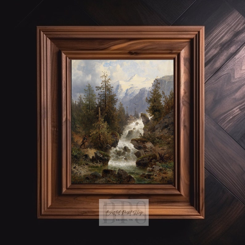 Vintage Rustic Hunting Art Hunter Print Antique Wall Art - Etsy