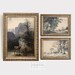 Vintage Hunting Gallery Wall Set of 9 Stag Hunter Art Man Cave Art ...