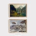 Vintage Hunting Gallery Wall | Set of 9 | Stag Hunter Art | Man Cave ...