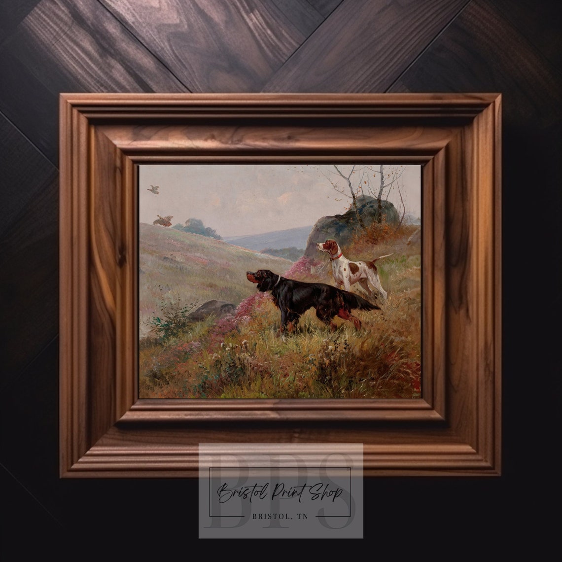 Vintage Hunting Dog Art | Duck Hunting | Setter | Antique Pointer Wall ...