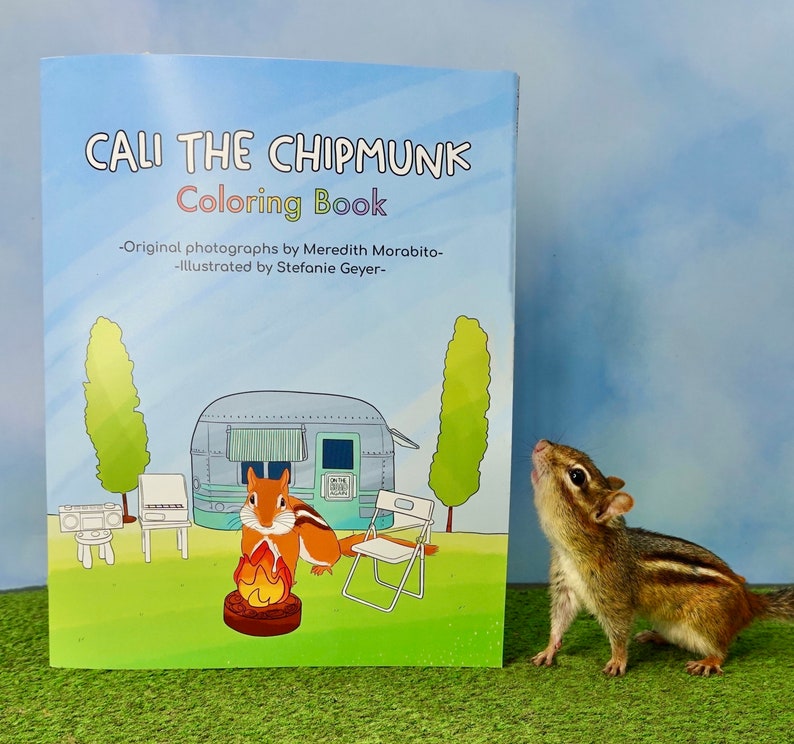 Cali the Chipmunk Coloring Book - Etsy