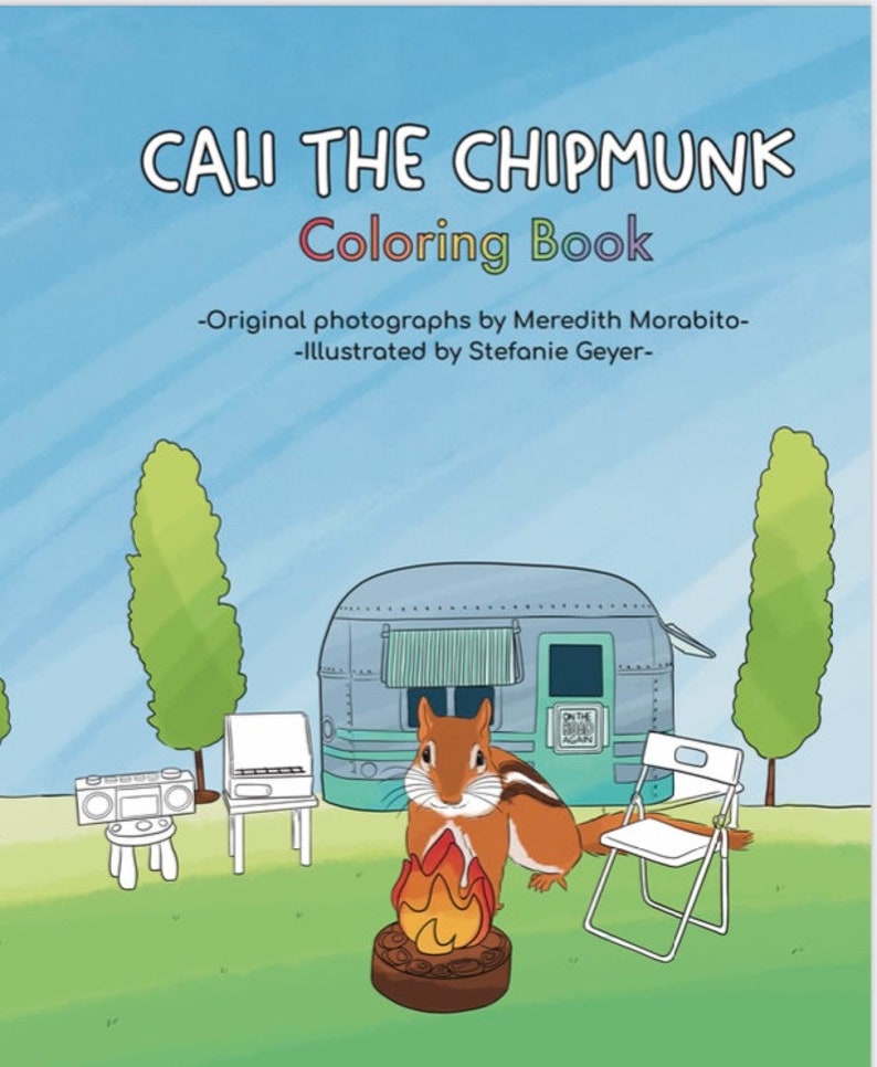 Cali the Chipmunk Coloring Book - Etsy