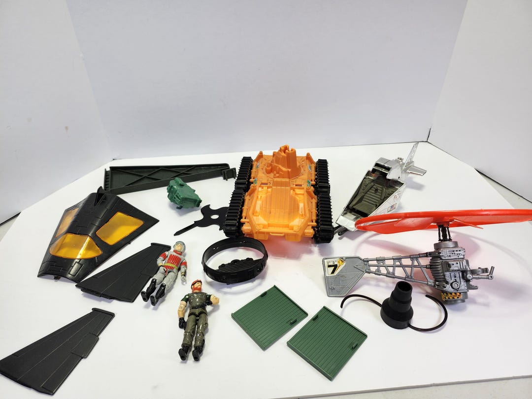Vintage GI Joe Vehicle Parts Lot: 1988 Night Force Outback, Cobra ...
