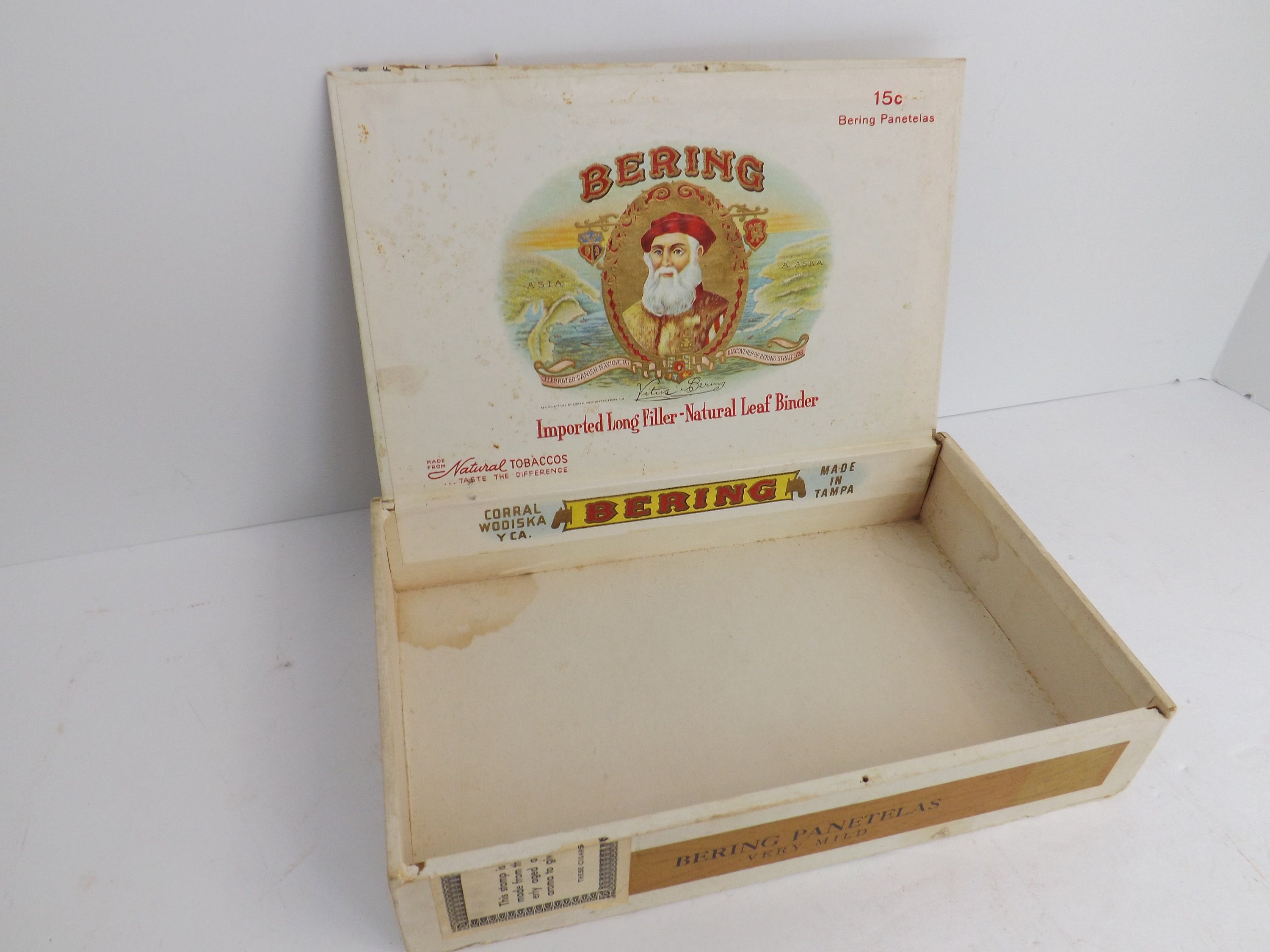 Bering Cigar Box Vintage Cardboard Smoking Pipe Tobacco | Etsy