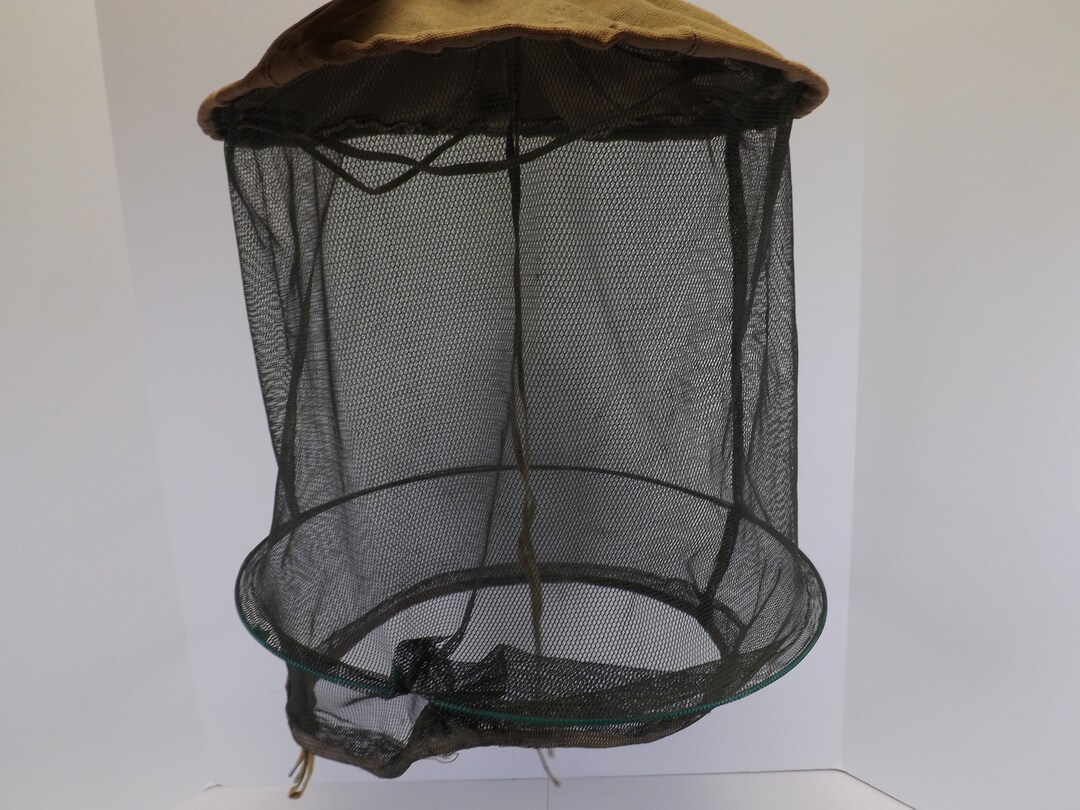 Vintage Screen Hat, Bug, Helmet, Bee Keeping, Hood Halloween Prop ...