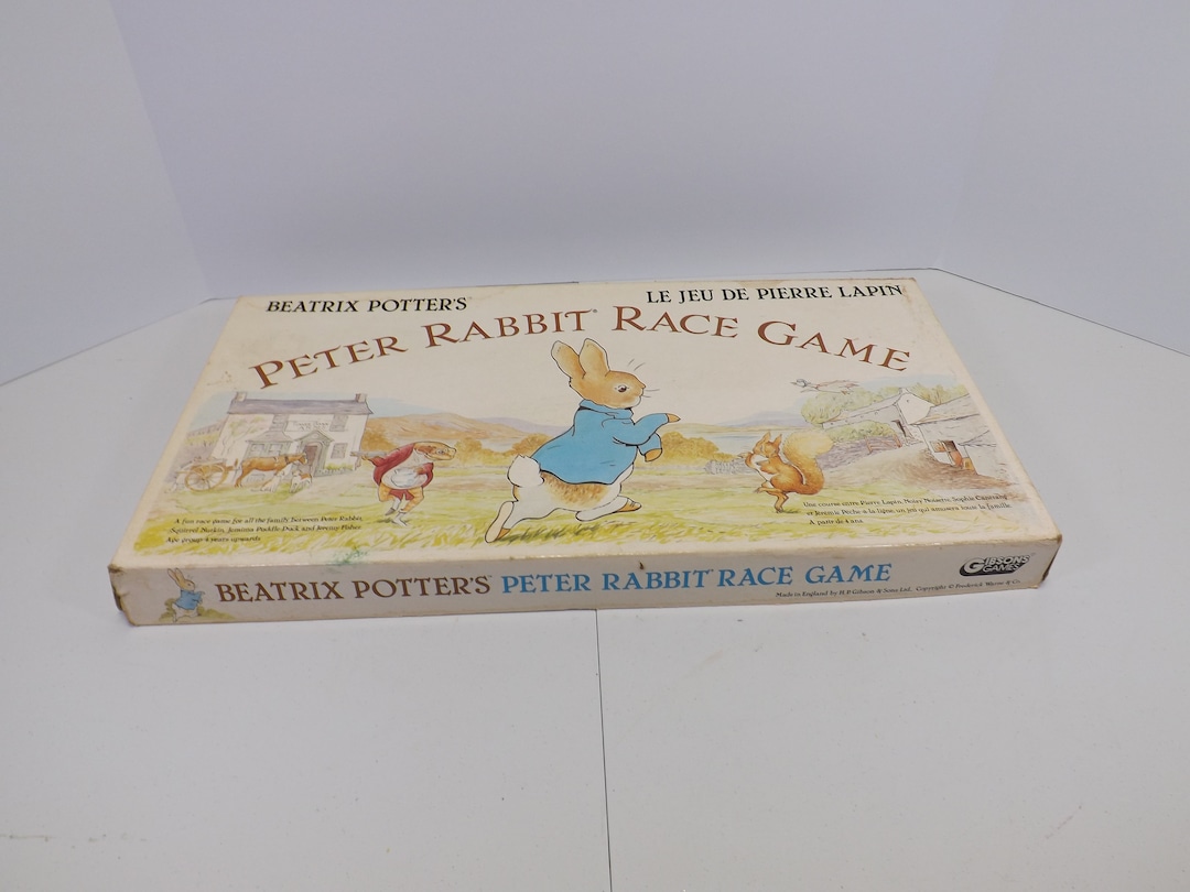 Peter Rabbit Race Game, Beatrix Potter, Potter's, Boardgame, Vintage ...