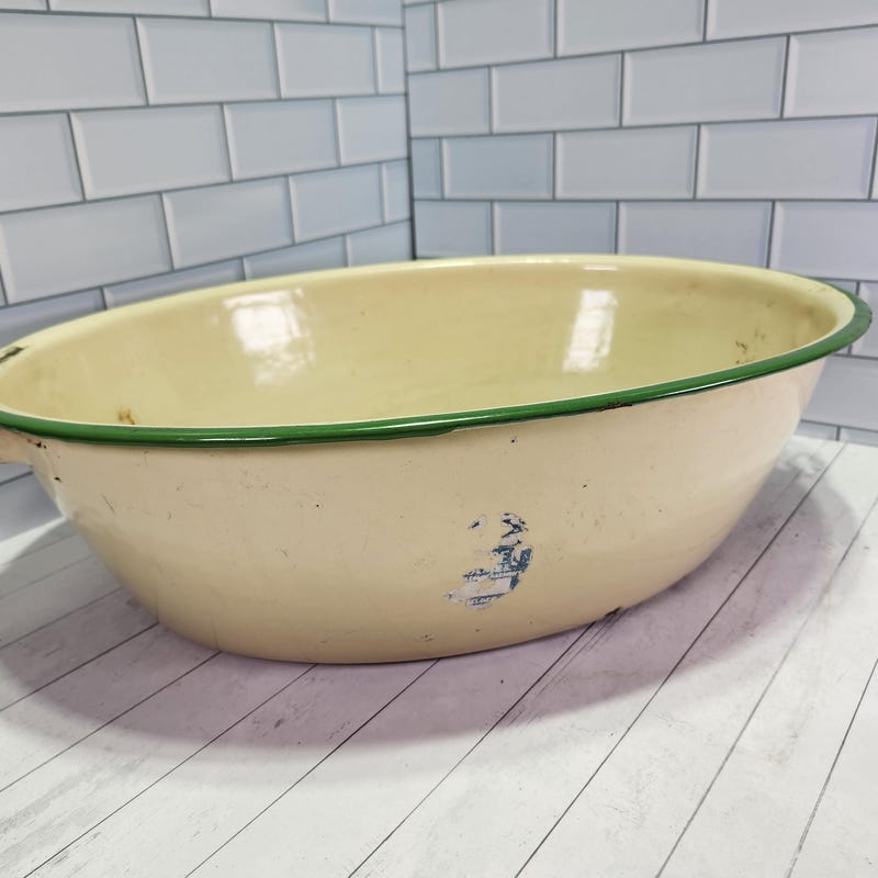 Enamel Wash Basin - Etsy