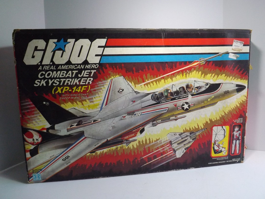 GI Joe Skystriker Original Box, 1983, Hasbro, Vintage, Jet Vehicle, Plastic Plane, 80s, G I Joe ...