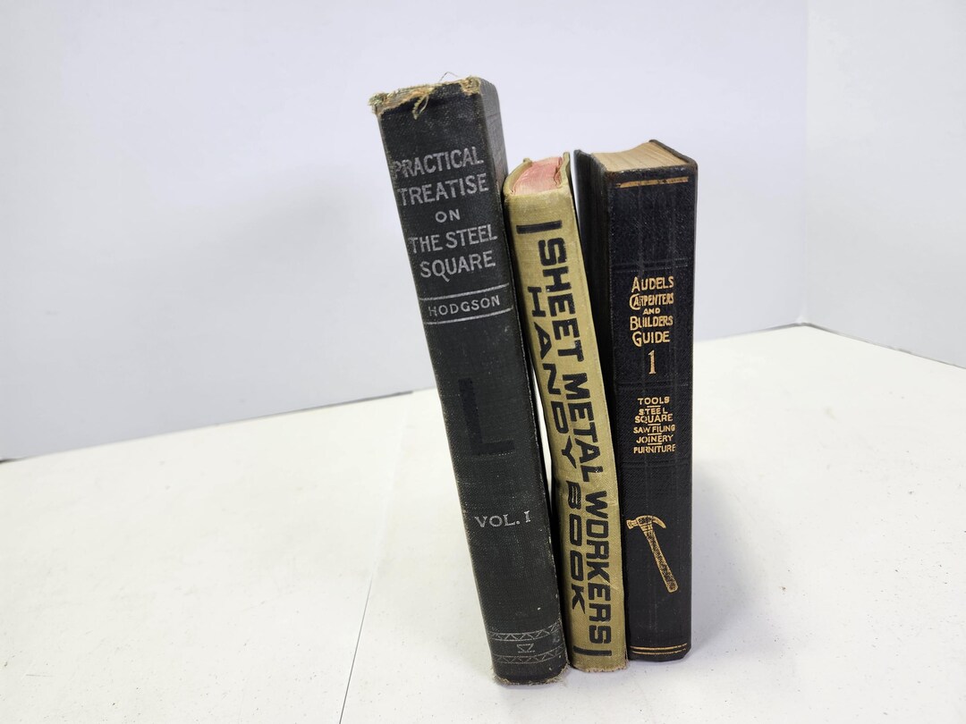 Set 3 Books, Audel's Carpenters Builders Guide Sheet Metal, Engineer ...