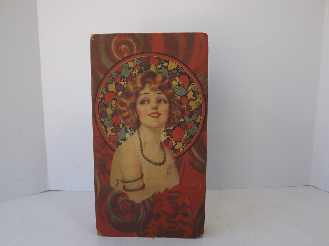 Vintage Art Deco Cardboard Box, Candy, Chocolates Box, Vintage ...