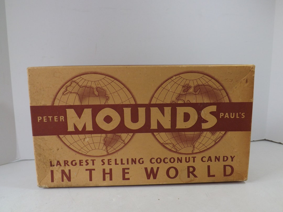 Peter Paul's Mounds Cardboard Box, Vintage, Advertising, Container, Old ...