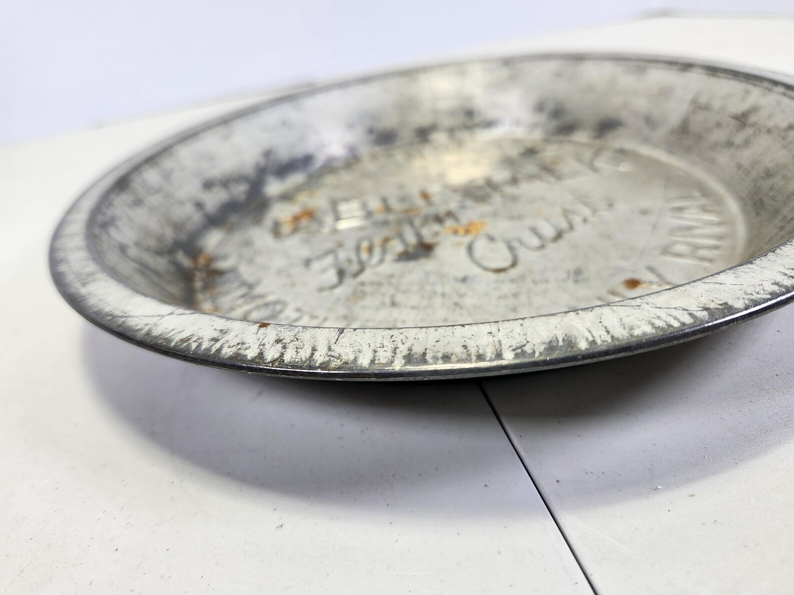 Vintage Table Talk Pie Plate: Flaky Crust Tin, Farmhouse Kitchen Decor ...