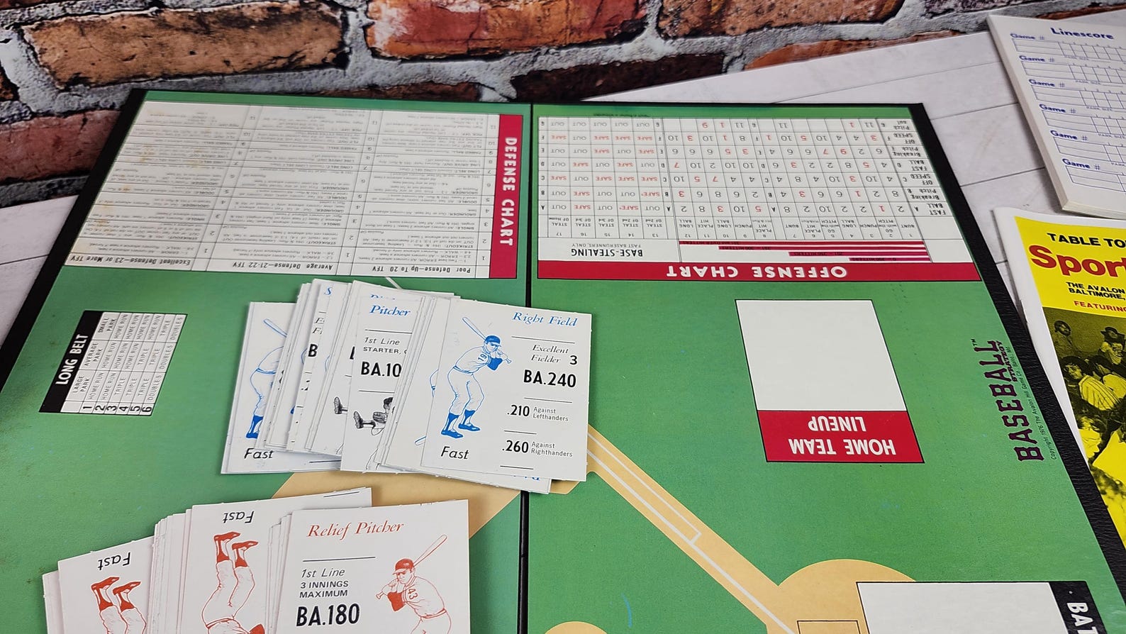 Vintage 1977 Baseball Strategy Game: Retro Sports Decor - Etsy