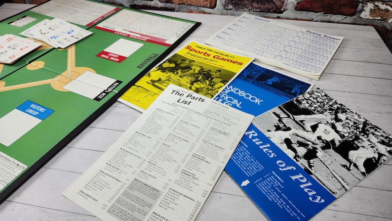 Vintage 1977 Baseball Strategy Game: Retro Sports Decor - Etsy