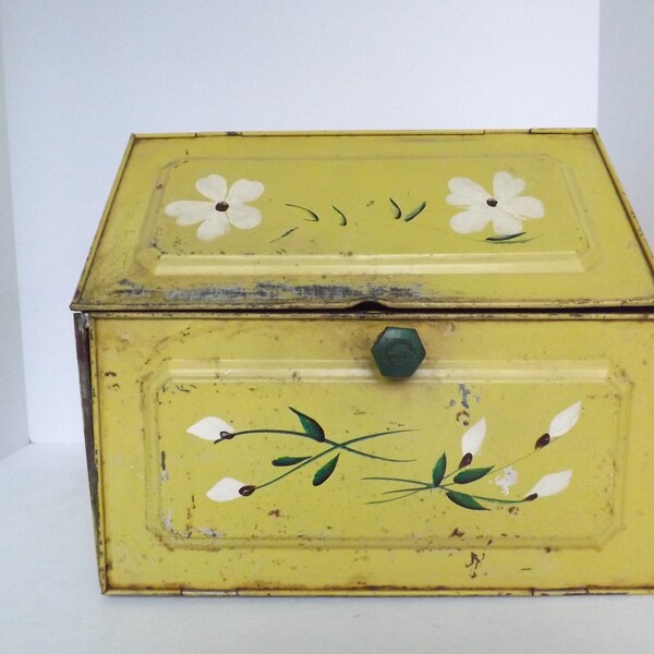Yellow Bread Box - Etsy