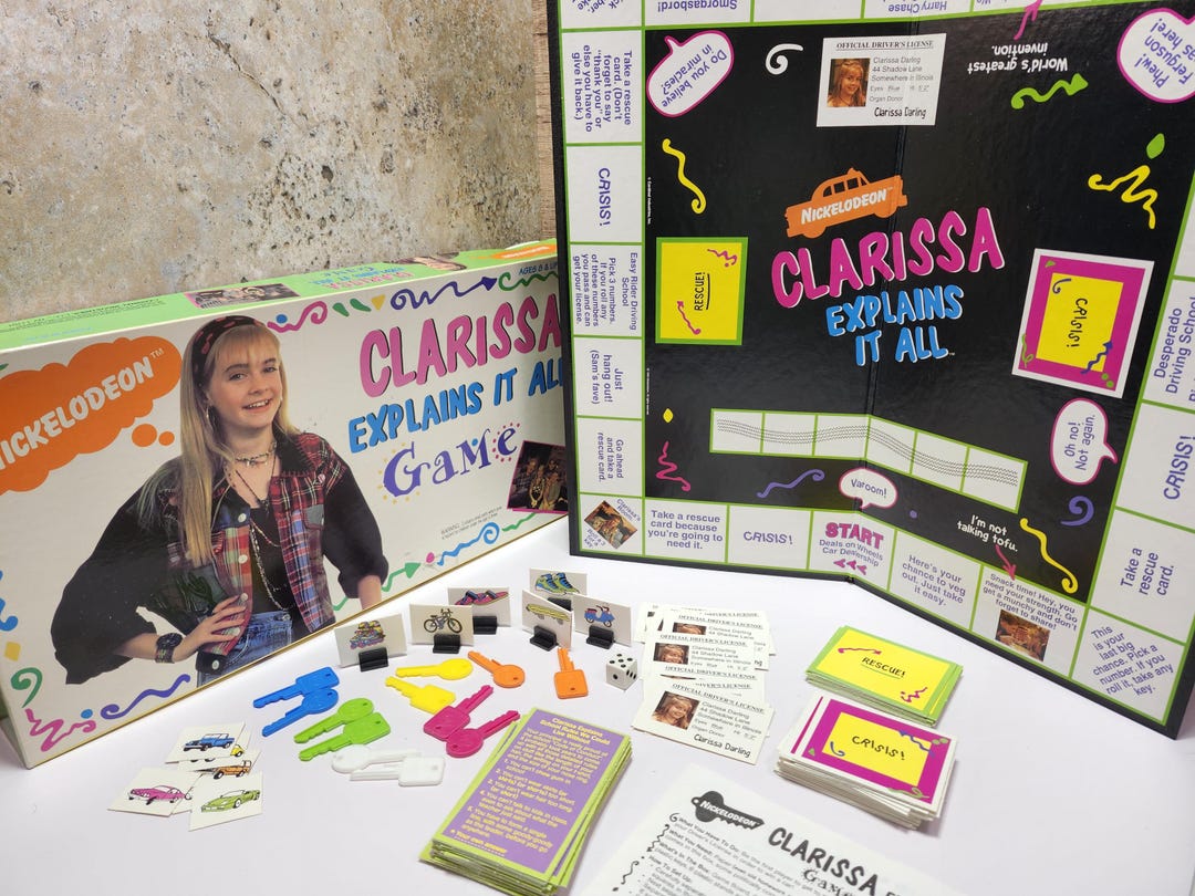 Vintage Clarissa Explains It All Board Game - 1994 Nickelodeon - Etsy