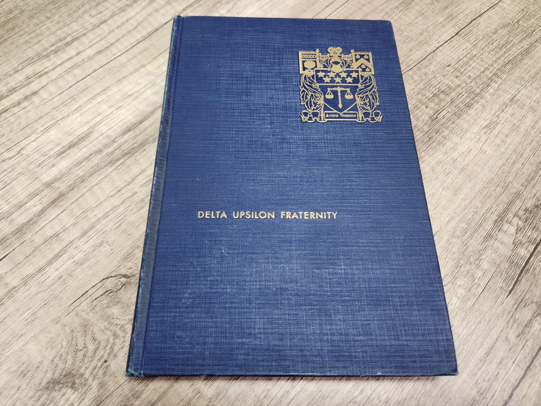 Vintage Delta Upsilon Fraternity Book: 1958 DU Manual - Etsy