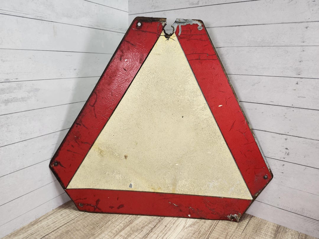 Vintage Double Sided Metal Hazard Sign: Automotive Garage Decor - Etsy