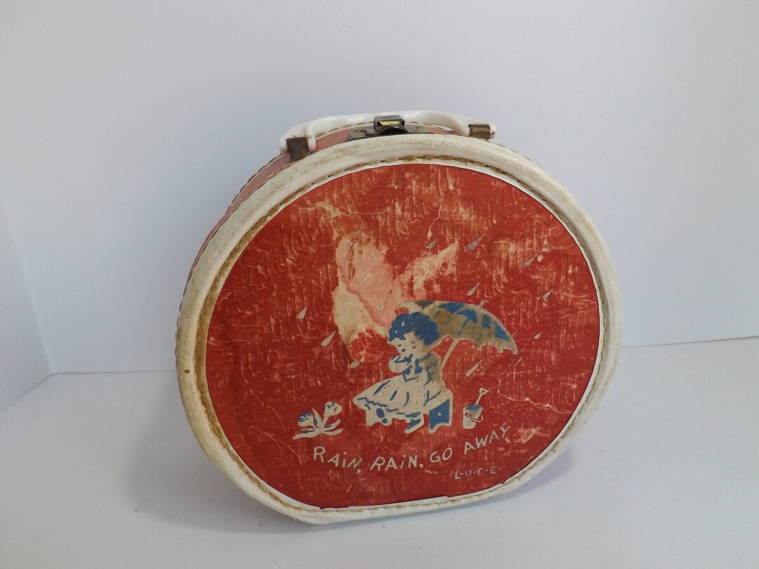 Luce Doll Case Box, Vintage Retro, Cardboard, Red, Display, Storage ...